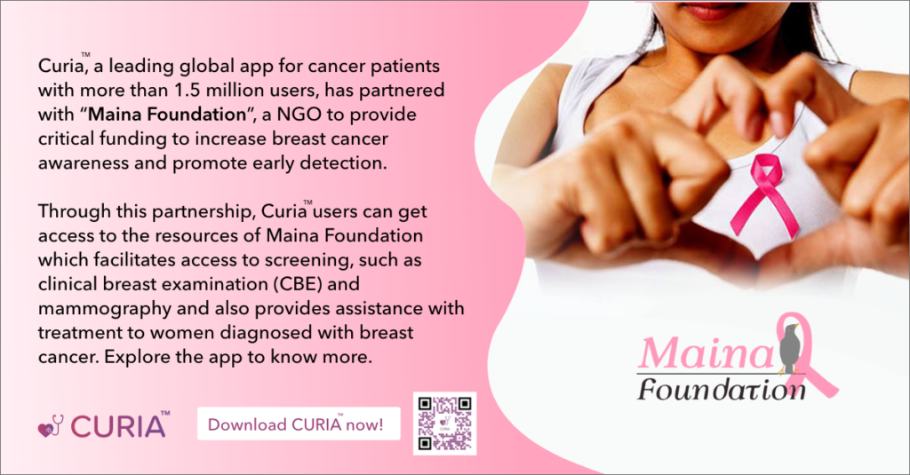 Maina Foundation Partners with Curia on App for Breast Cancer Patients – Maina Foundation